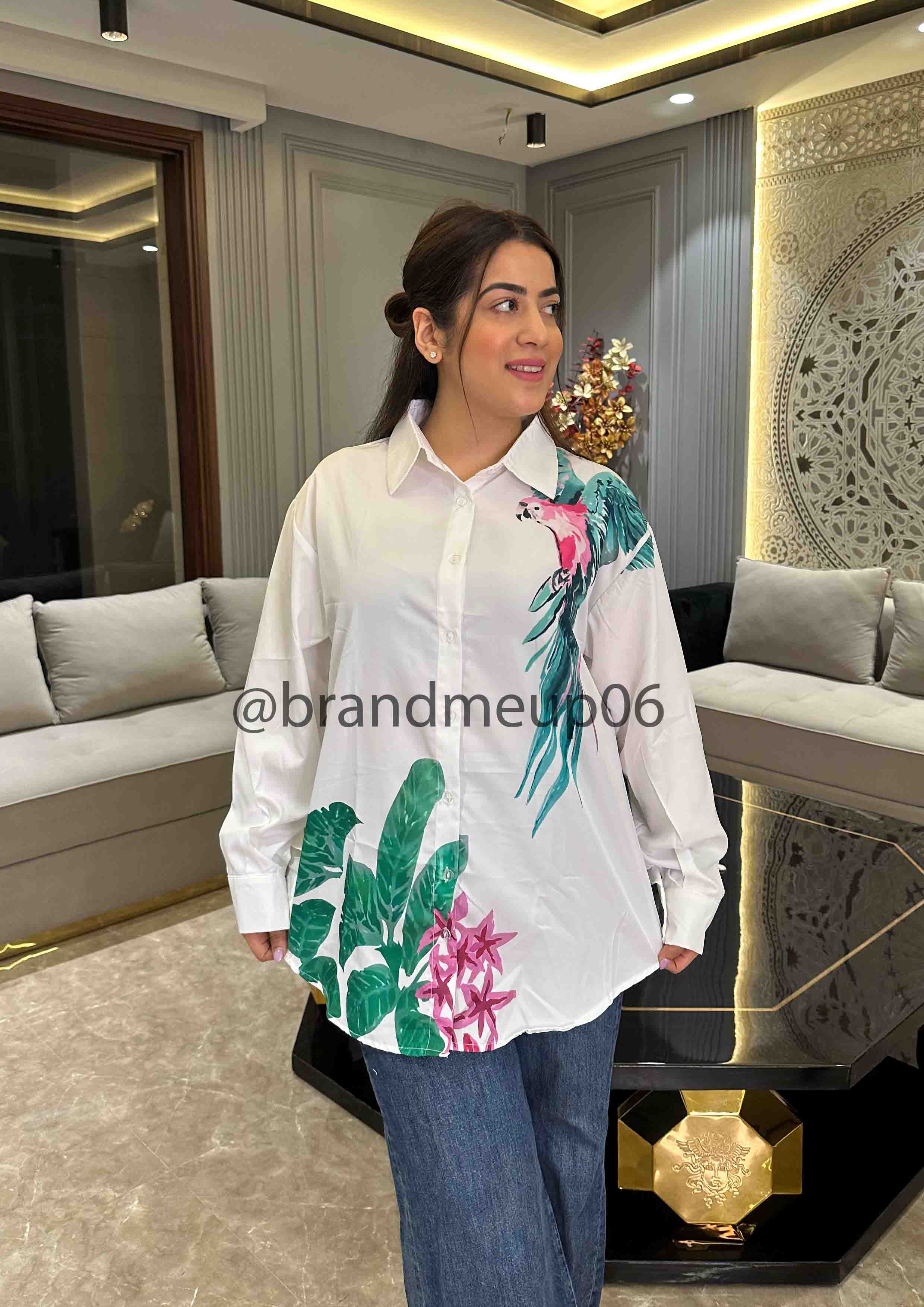 Parrot Printed Shirt (SHIRT-75) – Brand MeUp 006